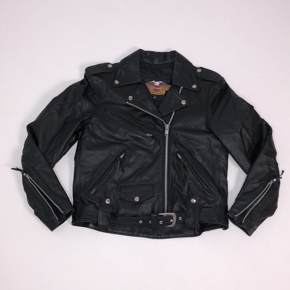 Harley Davidson Motor Leather Jacket Medium - Gem